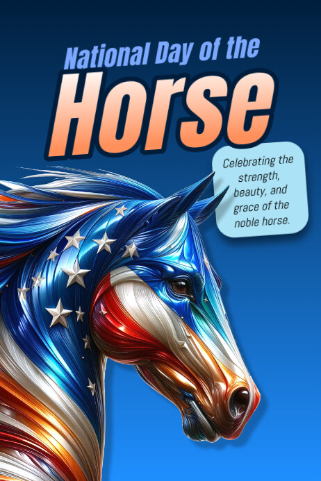 Copy of National day of the horse | PosterMyWall