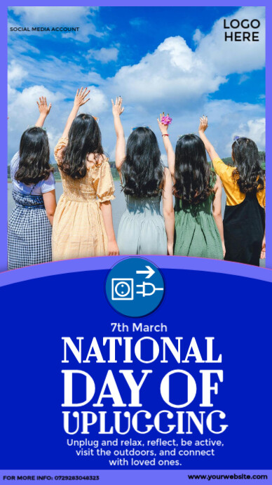 National Day of Unplugging Design Template | PosterMyWall
