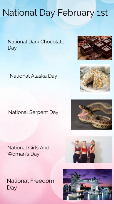 National days February 1st Instagram post Template | PosterMyWall