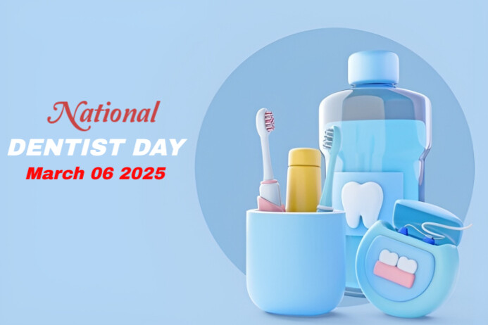 National dentist day flyer template design | PosterMyWall