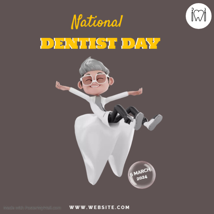 National Dentist day template | PosterMyWall