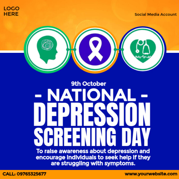 Depression Awareness Template | PosterMyWall