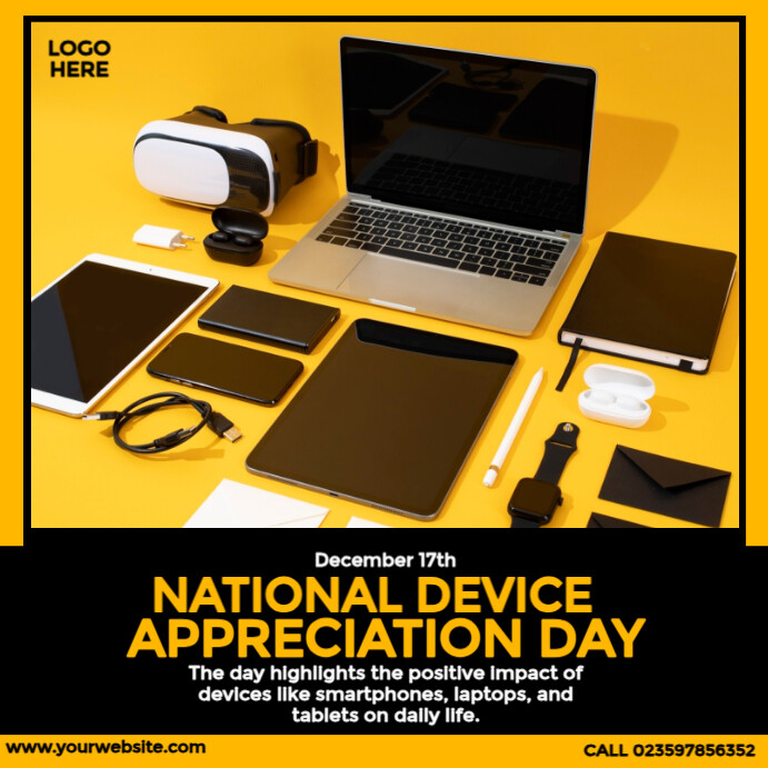 Copy of National Device Appreciation Day | PosterMyWall