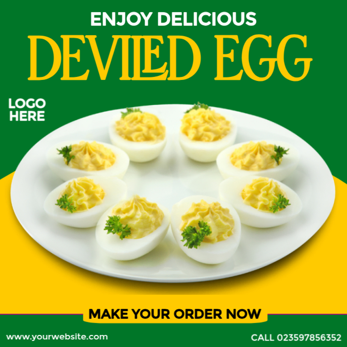 National Deviled Egg Day Design Template | PosterMyWall