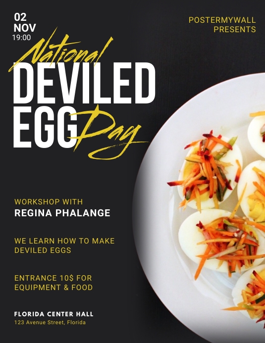 National Deviled Egg Day flyer template | PosterMyWall