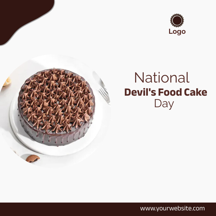 Copy of national devils food cake day | PosterMyWall