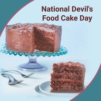 national devils food cake day Template | PosterMyWall
