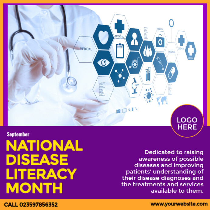 Copy of National Disease Literacy Month | PosterMyWall