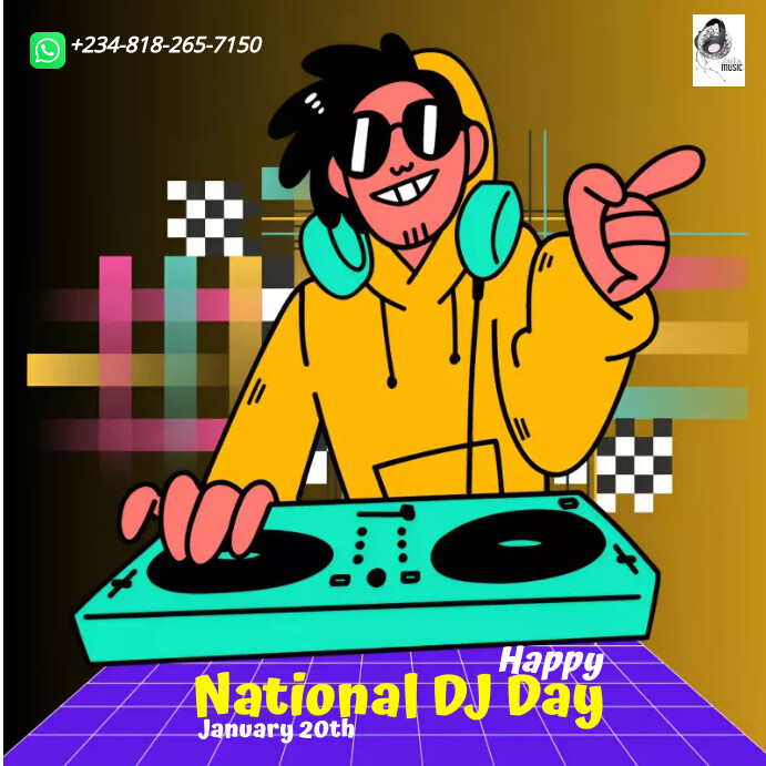 National DJ Day Template | PosterMyWall