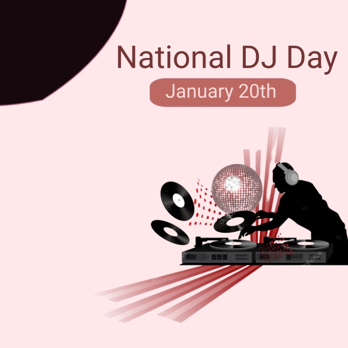 national DJ day Template | PosterMyWall