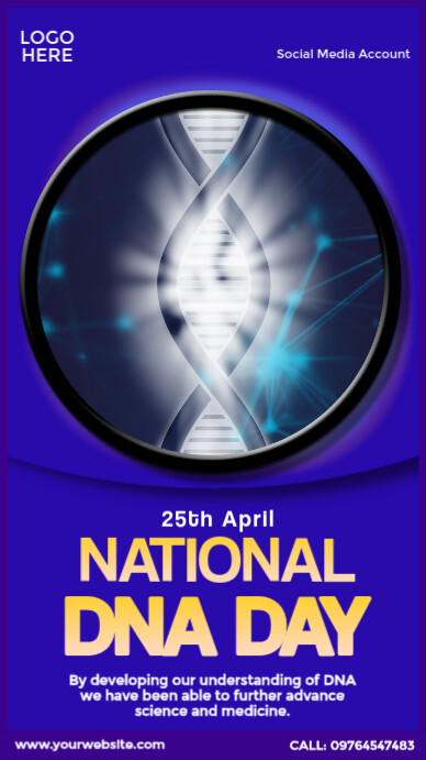 National DNA Day Design Template | PosterMyWall