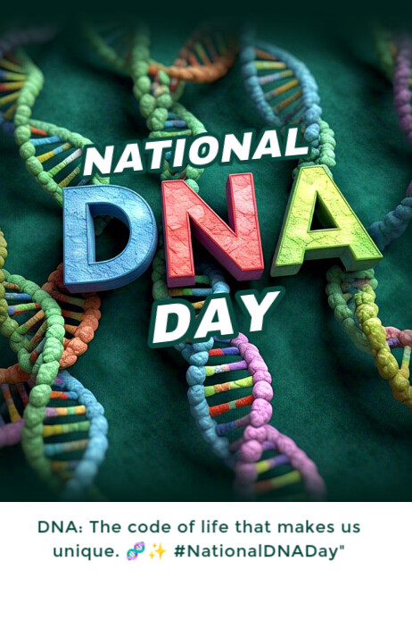 National DNA day Template | PosterMyWall