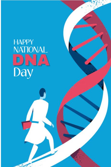 Copy of National DNA Poster Editable Design Template | PosterMyWall