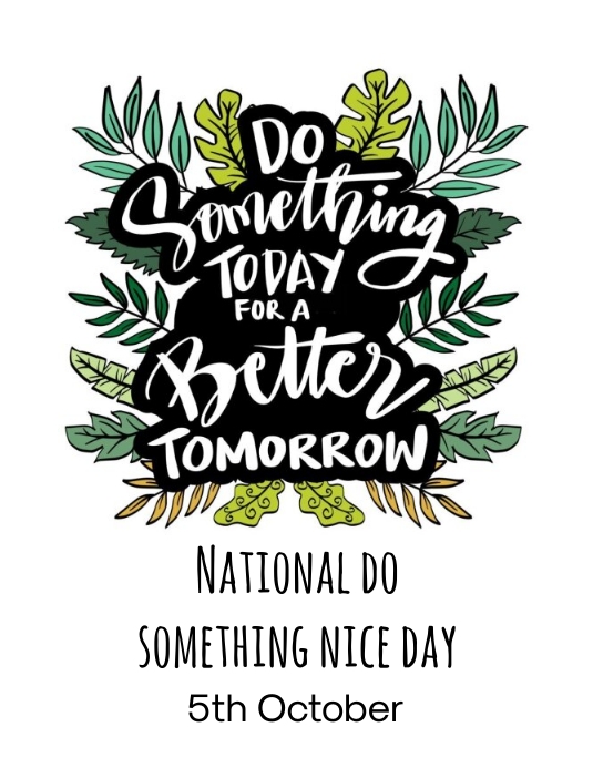 National Do Something Nice Day Template | PosterMyWall