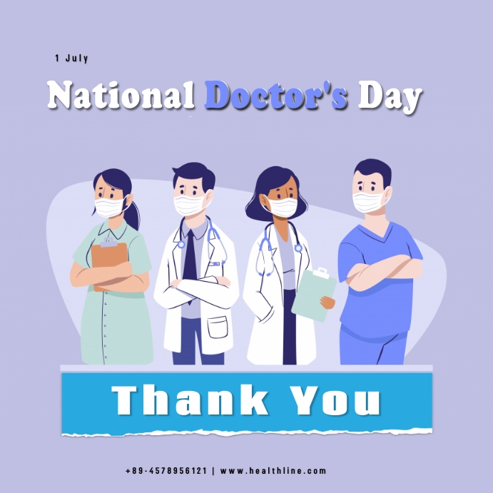 National Doctor's Day Template | PosterMyWall