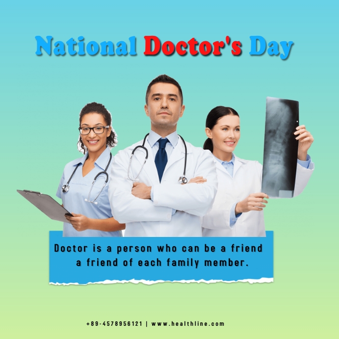 National Doctor's Day Template | PosterMyWall