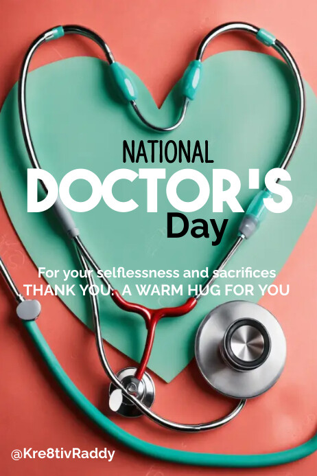 National Doctor's Day Template | PosterMyWall
