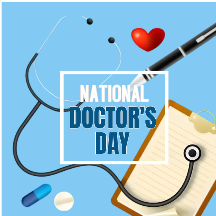 National Doctor's day flyer Template | PosterMyWall