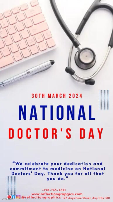 National Doctors' Day Template | PosterMyWall