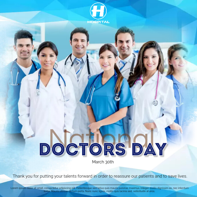 Plantilla de national doctors day instagram post (1) | PosterMyWall
