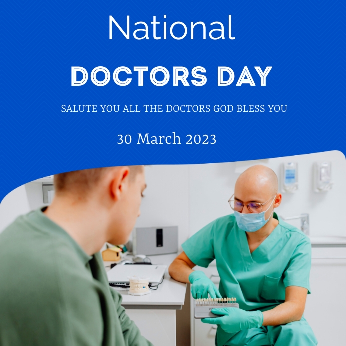 Plantilla de National Doctors day Instagram post | PosterMyWall