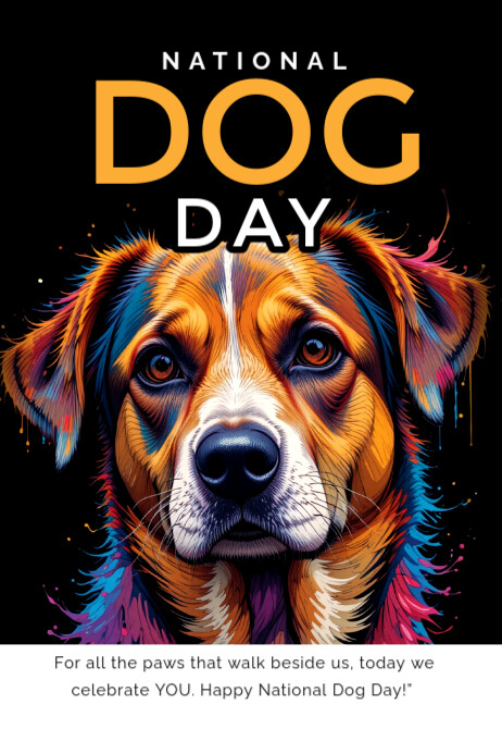 National dog day Template | PosterMyWall