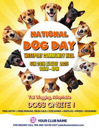 National Dog Day Event Flyer Template | PosterMyWall