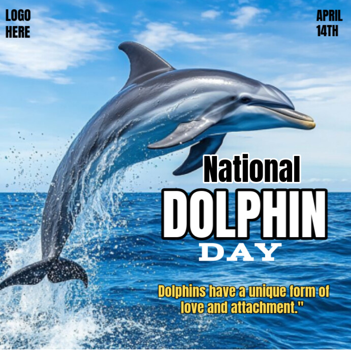 Plantilla de National dolphin day | PosterMyWall