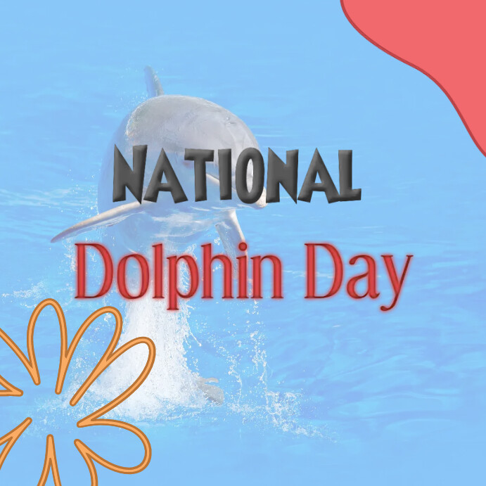 National dolphin day Template | PosterMyWall
