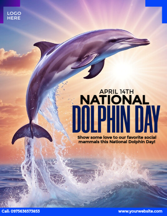 Copy of National Dolphin Day Flyer | PosterMyWall