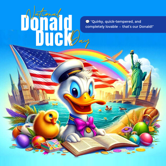 Copy of National Donald duck day | PosterMyWall