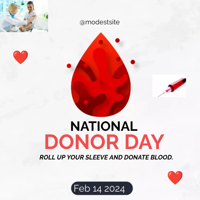 National Donor Day Template | PosterMyWall