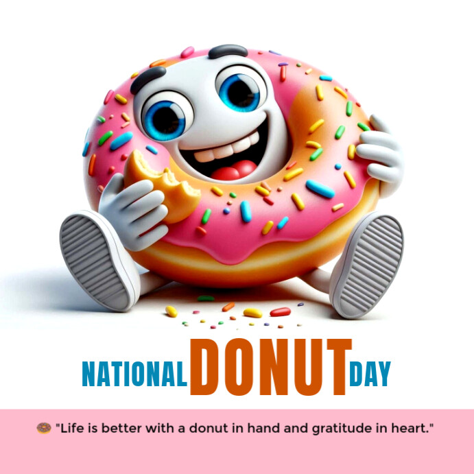 Copy of National Donut Day | PosterMyWall