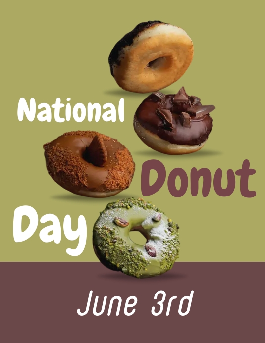 National Donut Day Template | PosterMyWall