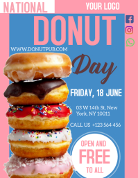 Donut Day Flyer Template | PosterMyWall