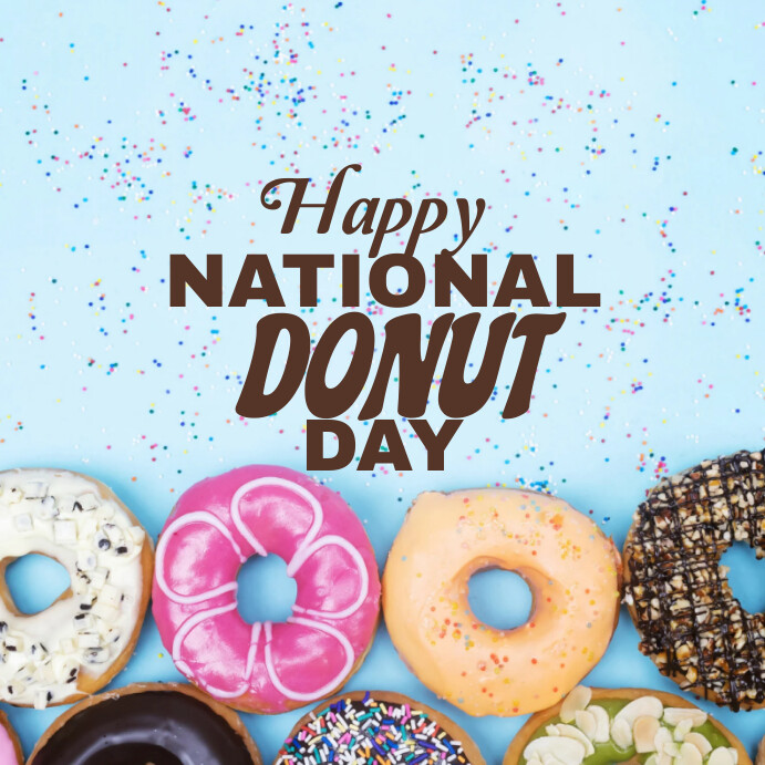 Copy of national donut day | PosterMyWall