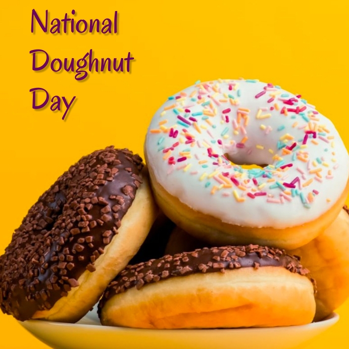 Copy of national donut day | PosterMyWall