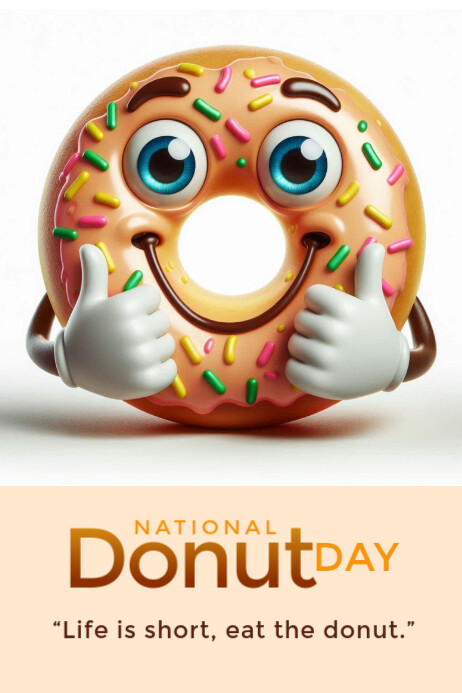 Plantilla de NATIONAL DONUT DAY | PosterMyWall