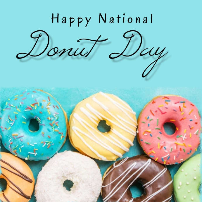 national donut day Template | PosterMyWall