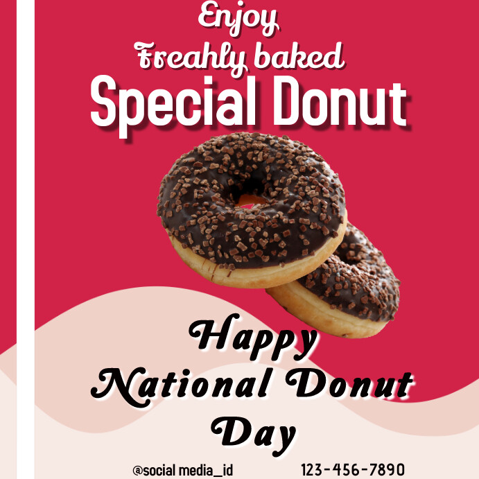 National donut day Template | PosterMyWall