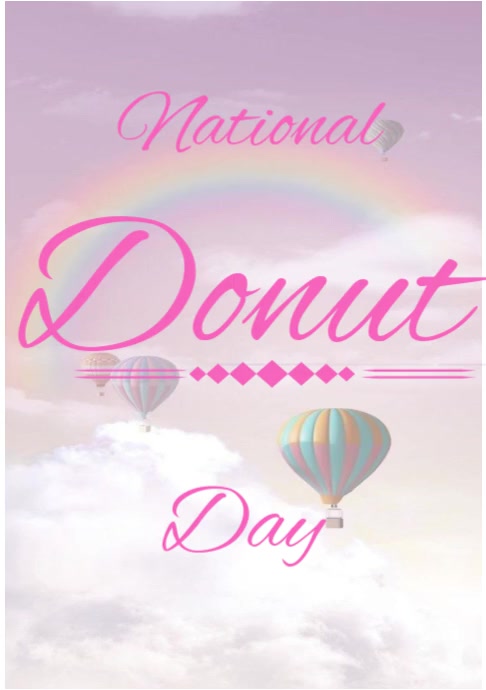 Copy of National donut day | PosterMyWall