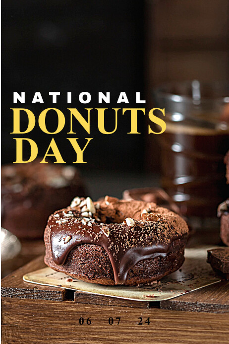 National donut day Template | PosterMyWall