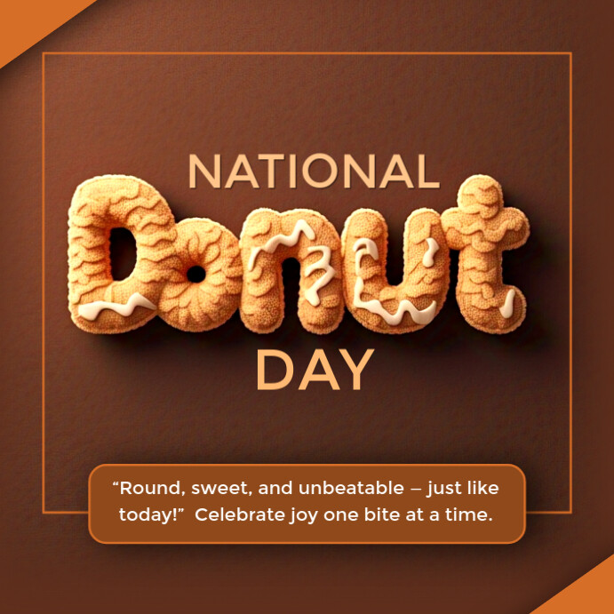 Copy of National donut day | PosterMyWall