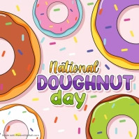 National donut day flyer Template | PosterMyWall