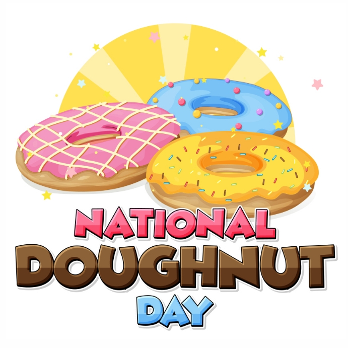 National donut day flyer Template | PosterMyWall