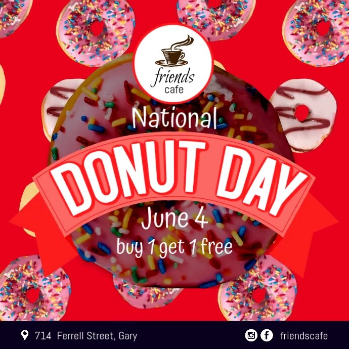 national donut day instagram post Template | PosterMyWall