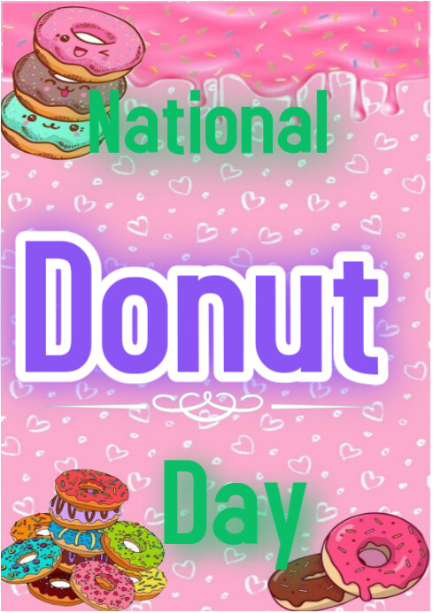 National donut day m Template | PosterMyWall