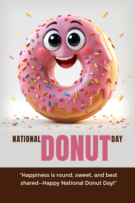National Donut Day Poster Template | PosterMyWall
