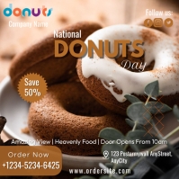 National donut day flyer Template | PosterMyWall