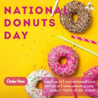 National donut day flyer Template | PosterMyWall